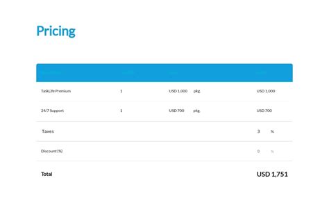 Saas Proposal Template