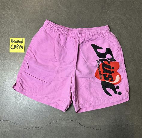 Cactus Plant Flea Market × Stussy Cpfm Stussy Pink Water Short Small
