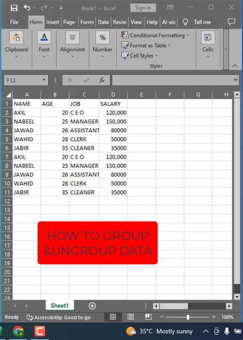 how to group and ungroup data in excel for more videos follow our page