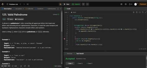 Dsa Leetcode Java Coding Problemsolving Palindrome Gaurav Singh