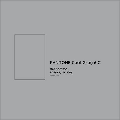PANTONE Cool Gray 6 C Complementary Or Opposite Color Name And Code A7A8AA Colorxs Com