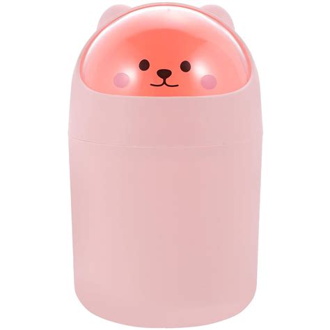 Desktop Trash Can Office Containers With Lids Computer Trash Can Desktop Garbage Can Slim Trash