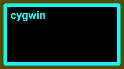 Installing Cygwin Packages From The Command Line YouTube