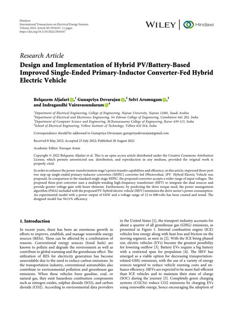 Pdf Design And Implementation Of Hybrid Pvbattery Based Improved