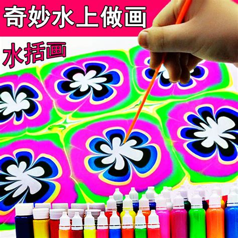 水上漂浮画 水上漂浮玩具手工制作 漂浮的画 大山谷图库