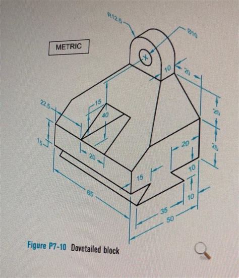 Solved Using The Dimensioned Isometric View Create The Chegg Com