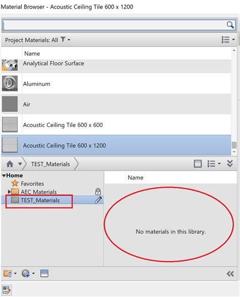 when opening a shared material library on a new computer the library is