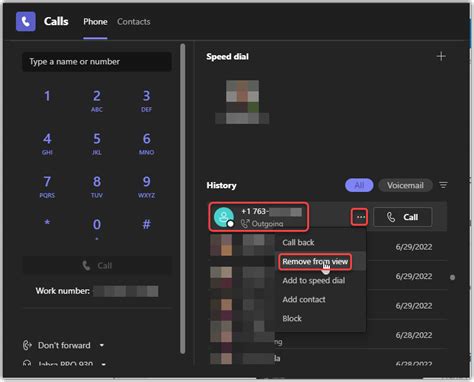 Remove Call History From Teams Calls One Minute Office Magic