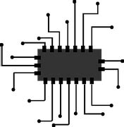 Processor Core Chip Free Vector Graphic On Pixabay