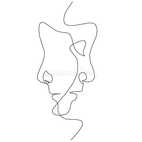 Two Faces Line Art Stock Illustrations 477 Two Faces Line Art Stock Illustrations Vectors
