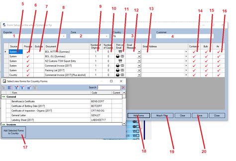 Default Forms Form Setup Tradewindow Prodoc