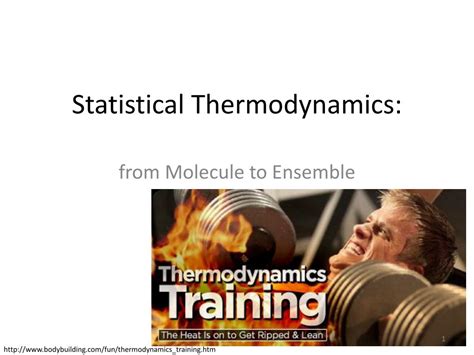 PPT Statistical Thermodynamics PowerPoint Presentation Free Download ID