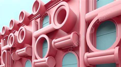 3d로 렌더링된 밝은 파란색 하늘 배경의 부드러운 빨간색 파이프 패턴 게이블 외관 벽 외부 지붕 집 지붕 배경 일러스트 및 사진 무료 다운로드 Pngtree