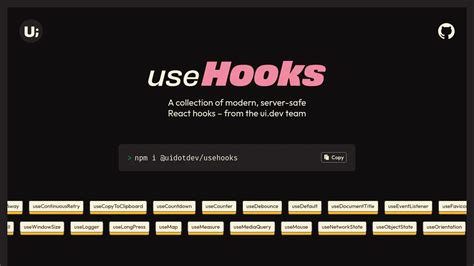 Usehooks A Comprehensive Collection Of Server Safe React Hooks