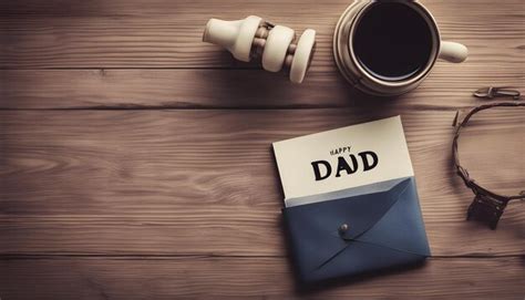 Premium Photo A Blue And White Envelope With The Words Dad In The Corner