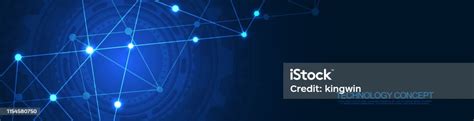 추상적인 기하학적 배경과 점과 선을 연결 하는 웹 사이트 헤더 또는 배너 디자인 글로벌 네트워크 연결 당신의 텍스트에 대 한