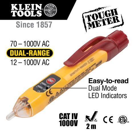 Dual Range Non Contact Voltage Tester 12 To 1000v Ac Ncvt2p Klein Tools