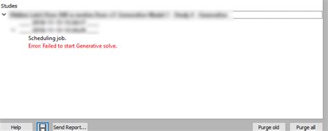 Failed To Start Generative Solve When Submitting A Generative Design Job In Fusion