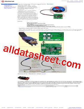 TC2030 MCP 数据表 PDF Microchip Technology
