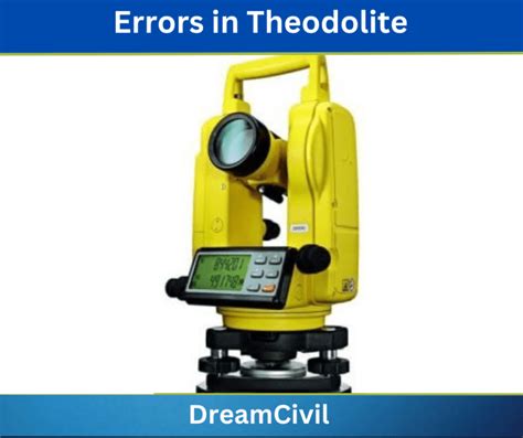 Types Of Errors In Theodolite Dream Civil