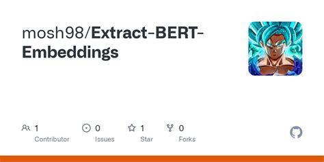 GitHub Mosh Extract BERT Embeddings
