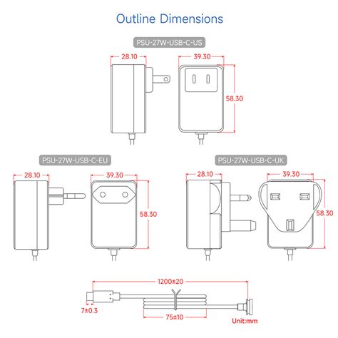 27W USB Type C Power Supply For Raspberry Pi 5 EU Plug