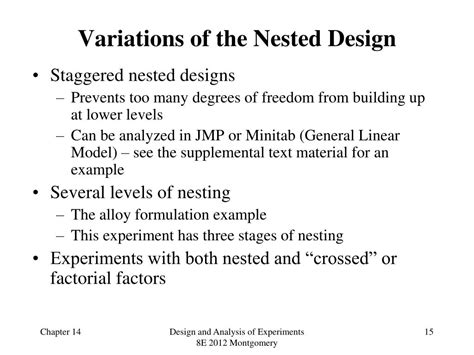 Ppt Design Of Engineering Experiments Nested And Split Plot Designs