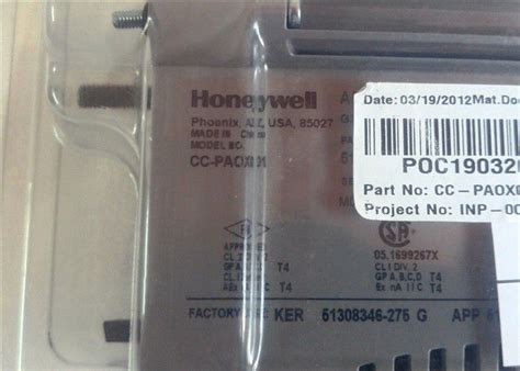 Honeywell CC PAOX HART Analog Output Module WARRANTY MONTHS