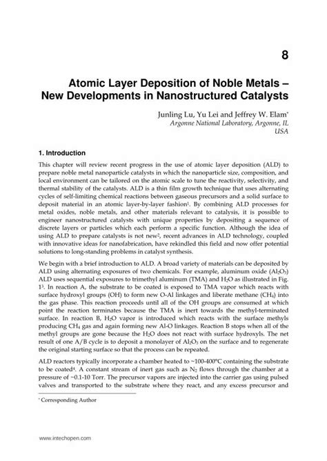 Pdf Atomic Layer Deposition Of Noble Metals â€“ New Developments In Dokumen Tips
