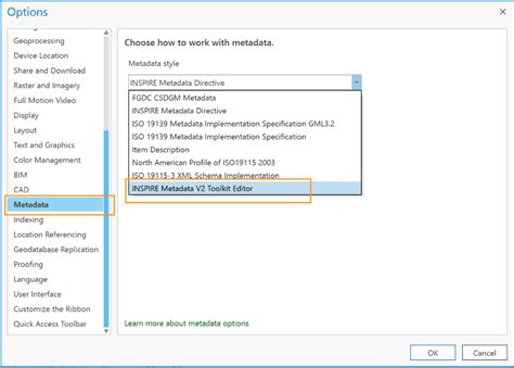 Create Inspire Metadata With Arcgis Pro Add In