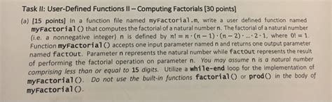 Solved Task Ii User Defined Functions I Computing