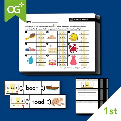 Imse Og Encoding And Decoding Printable Center Activity Set First Grade