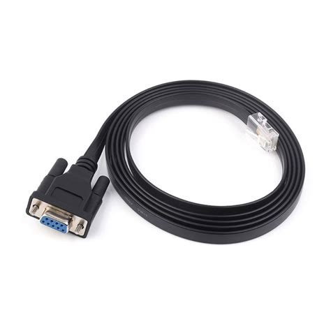 RJ45 To RS232 DB9 9Pin Serial Port Female To RJ45 Female Cat5 Ethernets LAN Console 3 3Ft