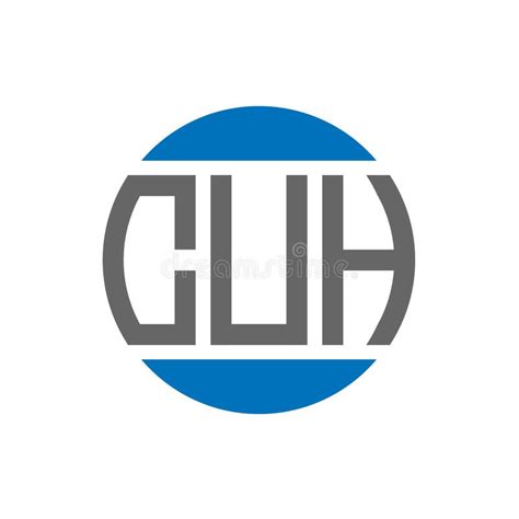 Cuh Letter Logo Design On White Background Cuh Creative Initials