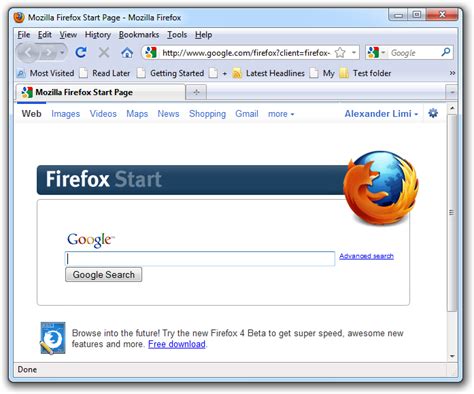 Alex Limi ⁂ User Experience Improvements In Firefox 4