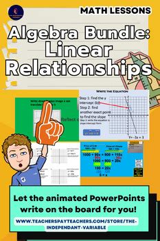 Algebra Bundle Linear Relationships Low Prep By The Independant Variable