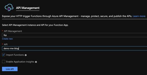 middleway expose a function app with azure api management