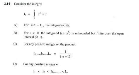 integration is the integral of x n unbounded for n