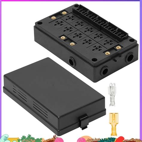 Automotive Fuse Relay Box Universal Block Relay Terminals Fuse