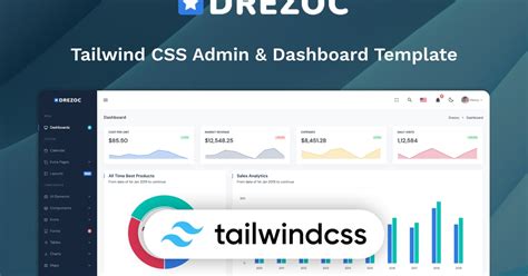 Tailwind Css Admin And Dashboard Template Drezoc Admin Templates Ft Html And Tailwind Envato