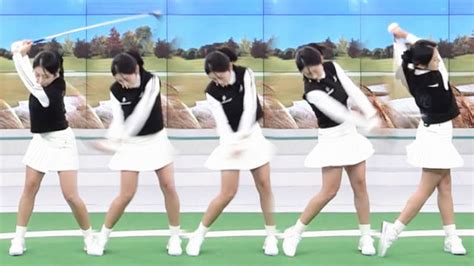 Sbs골프 아카데미 안소현 레슨 왼 무릎 눌러주며 다운스윙하며 지면반력 사용하기 Sbs Golf