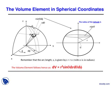 the volume element in spherical coordinates quantum physics lecture slides docsity