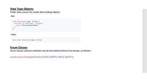 Kotlin Code Style Guidelines Ppt