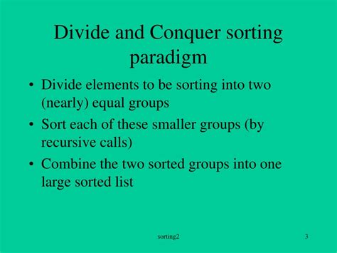 Ppt Recursive Sorting Algorithms Powerpoint Presentation Free Download Id370200