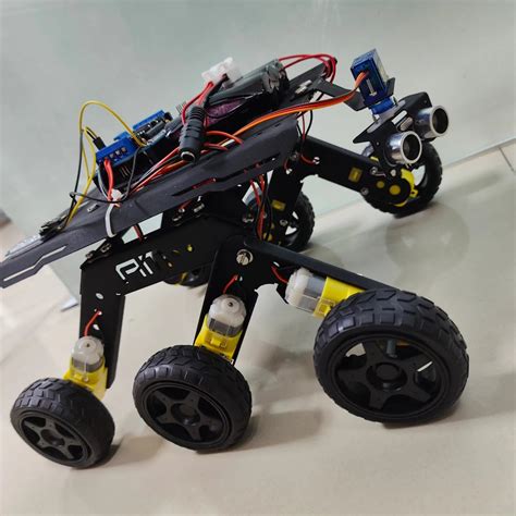 Arduino Bluetooth Controlledobstacle Avoiding 2 In 1 6 Wheel Rocker B Am Robotics