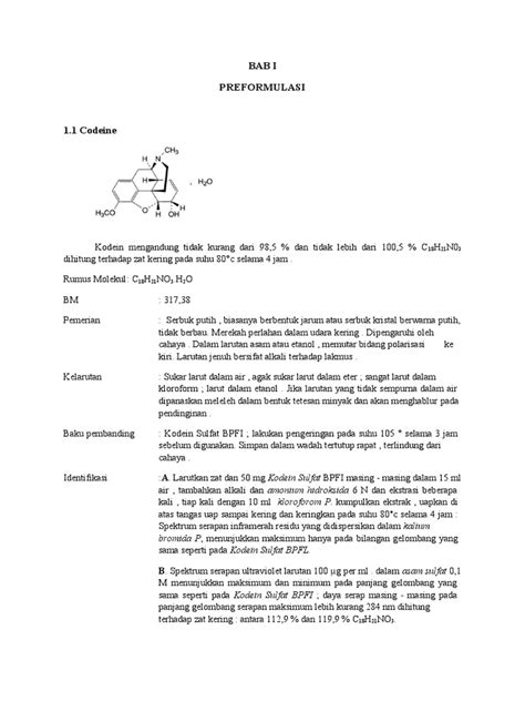 Codein Tablet Farmasi Industri Pdf