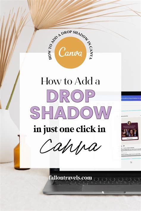 How To Create A Drop Shadow In Canva With Just One Click Fallon