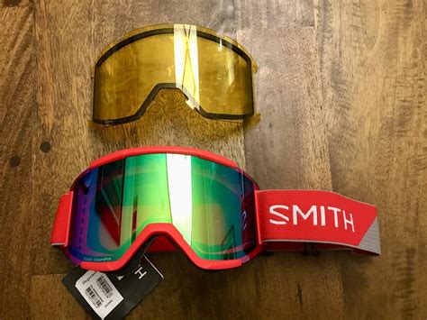 Red New Unisex Smith Squad Ski Goggles Sidelineswap