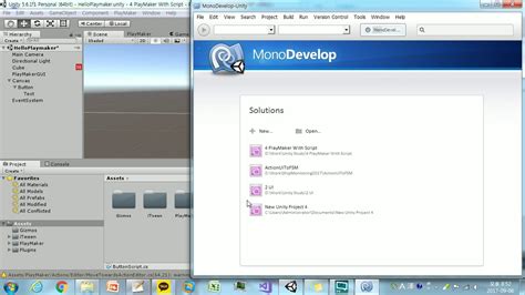 Unity 강좌 4 Playmaker With Script Youtube