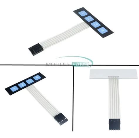 Teclado Matricial 1x4 4x1 De Membrana Para Arduino